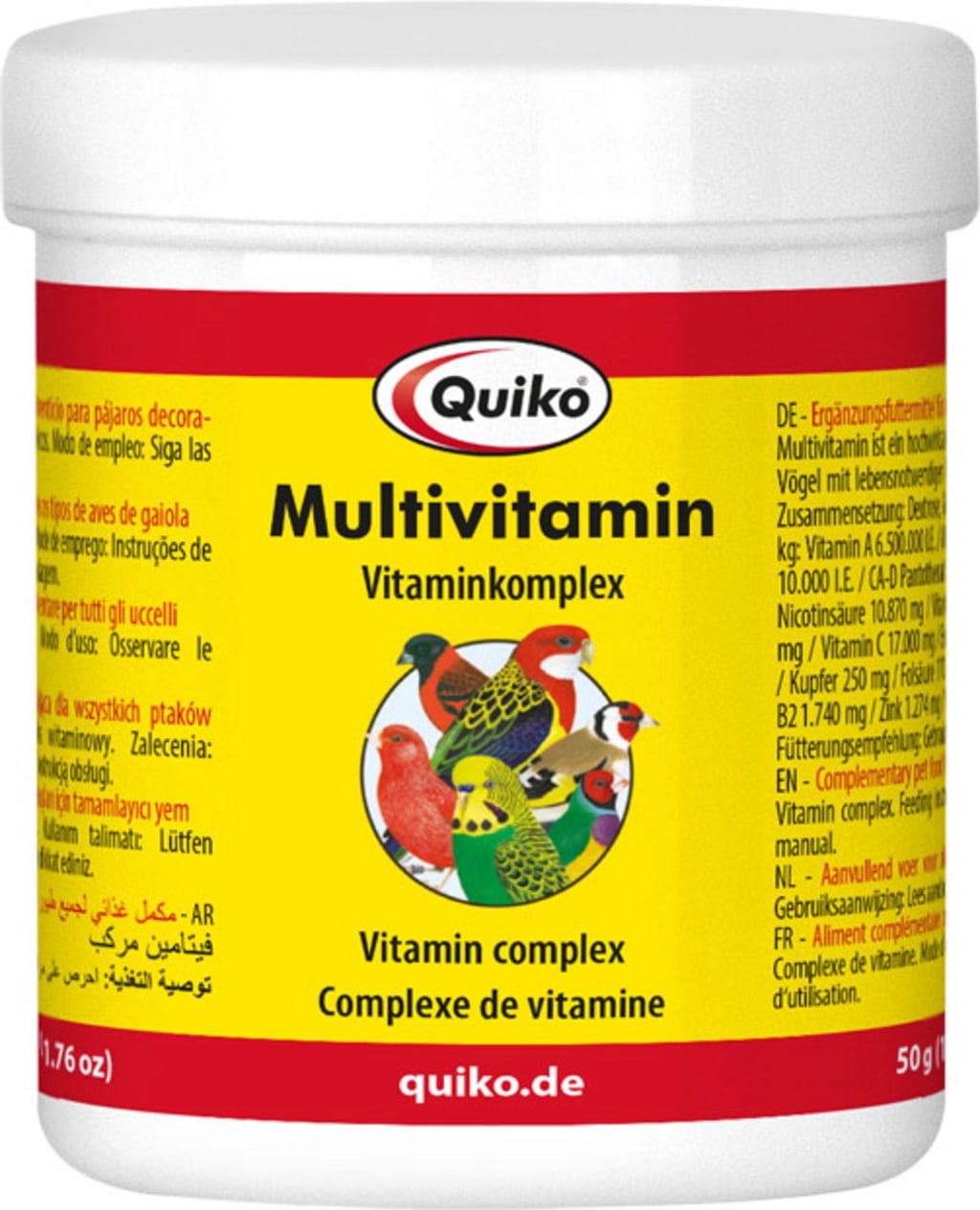 Quiko Multivitamin zur Vitaminversorgung von Ziervögeln - Zoolini